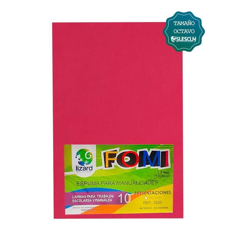 FOAMI 1/8 ROJO PAQUETE X10 - Grafitos