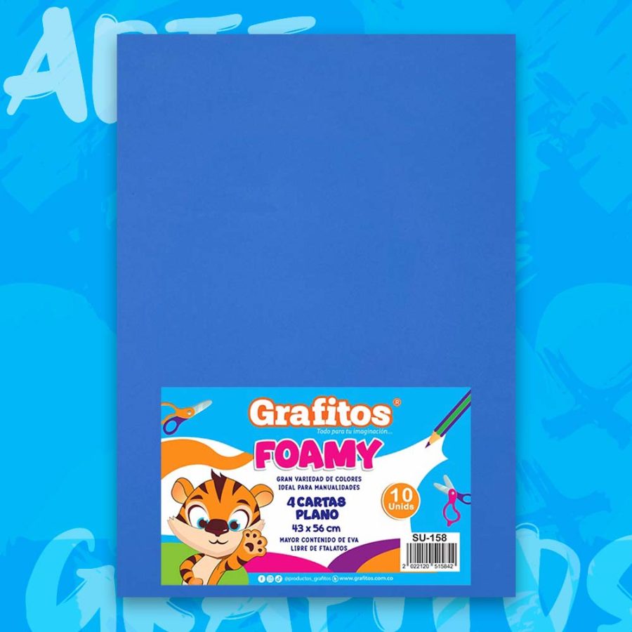 FOMI CUATRO CARTAS AZUL REY - Grafitos