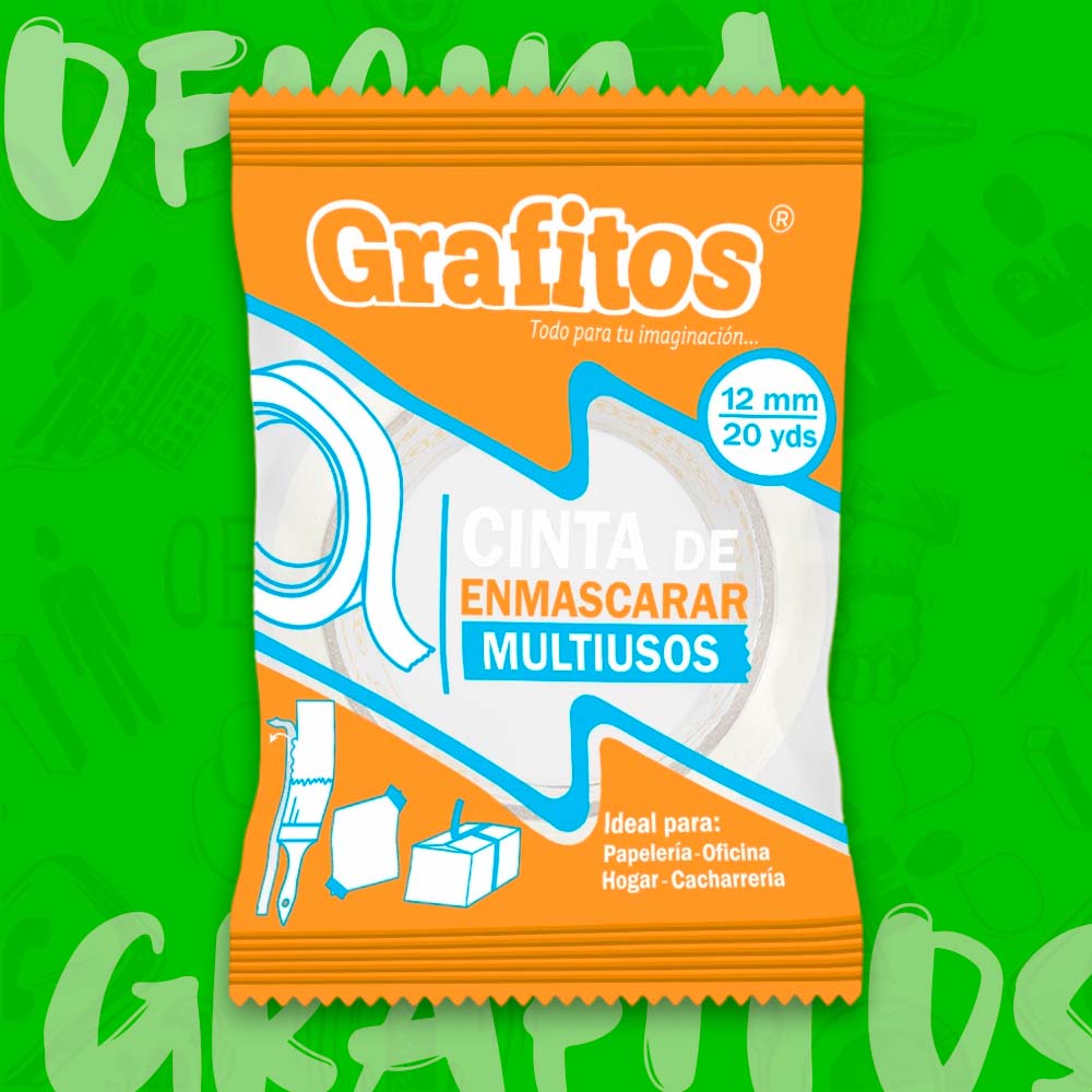 Cinta De Enmascarar Grafitos De 12mm - Grafitos