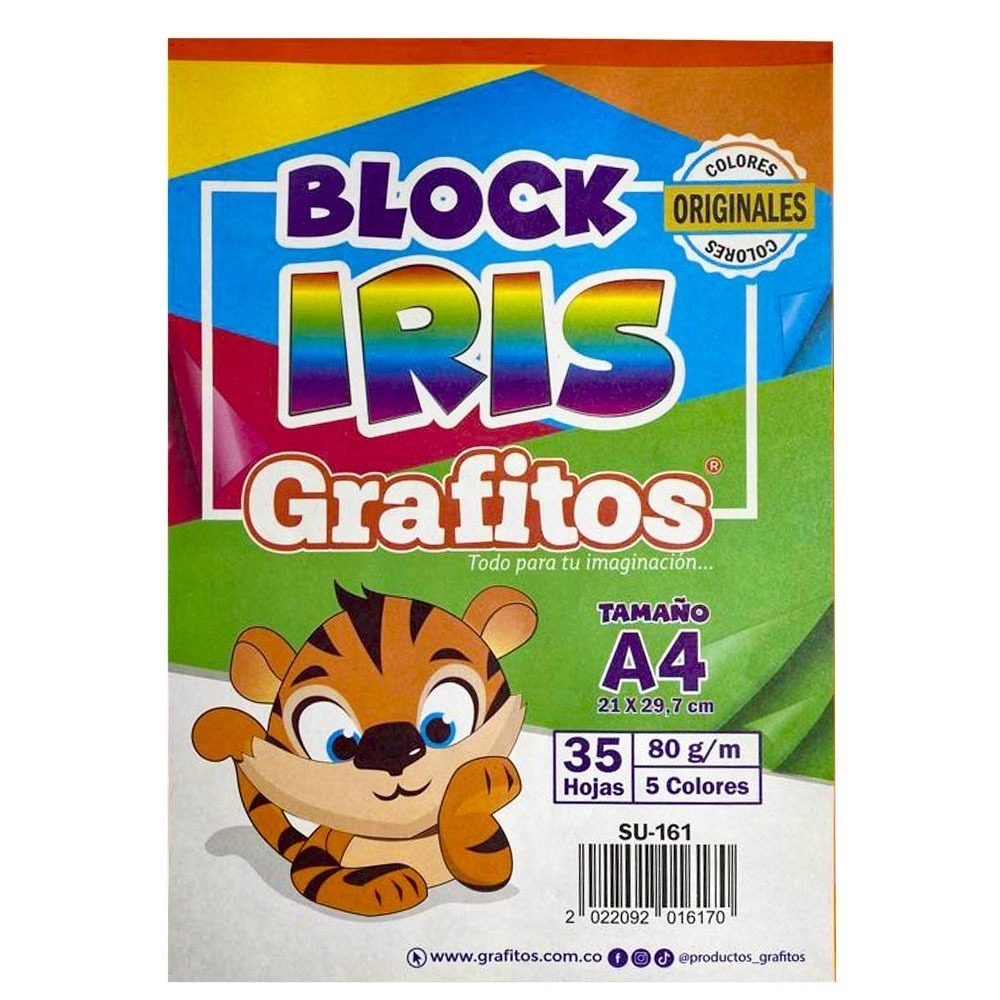 Block Iris A4 Grafitos - Grafitos