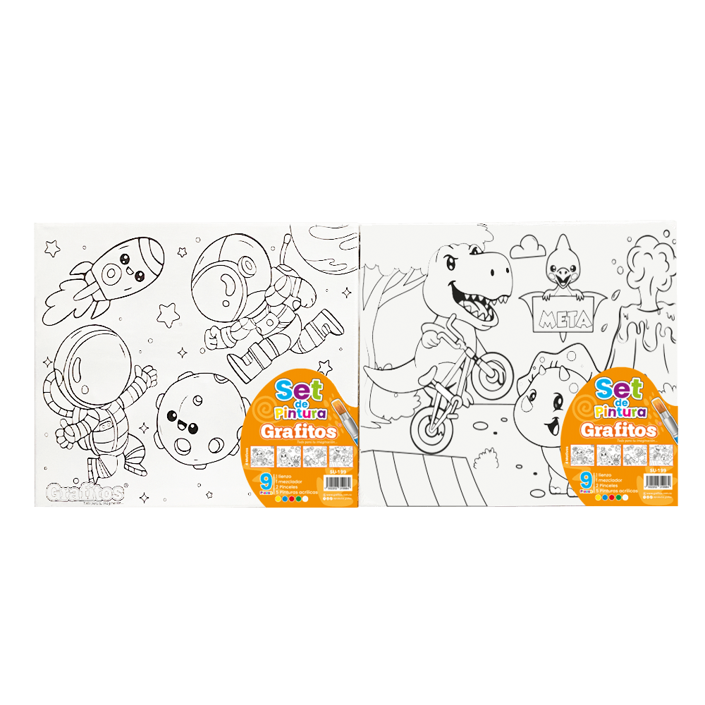 Set De Pintura x9 Piezas Grafitos - Grafitos